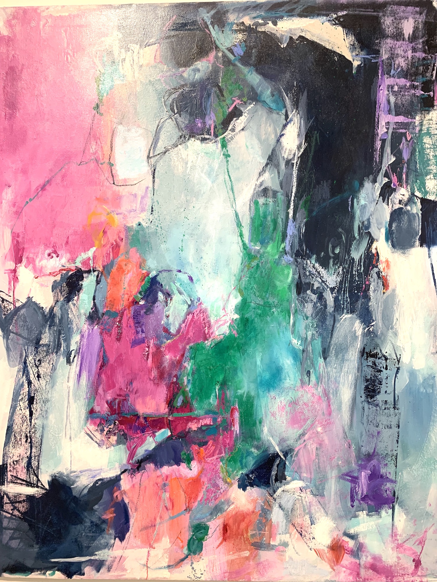 Meet the Artist: Abstract Expressionist Kerry Irvine at High Line Nine ...